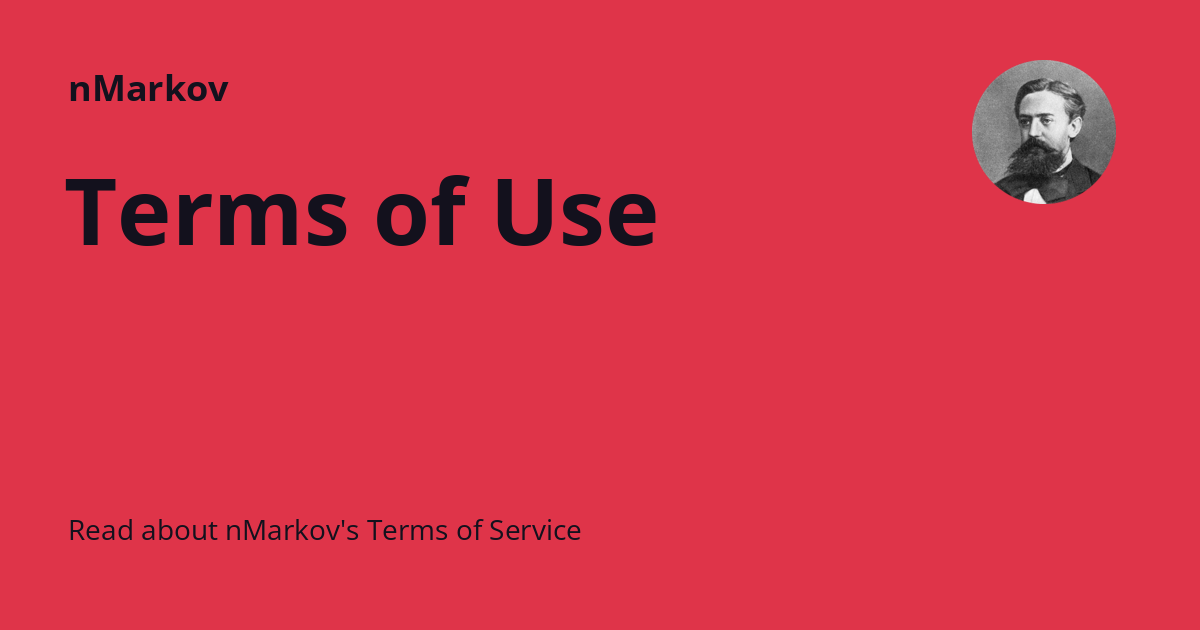 Terms of Use - nMarkov